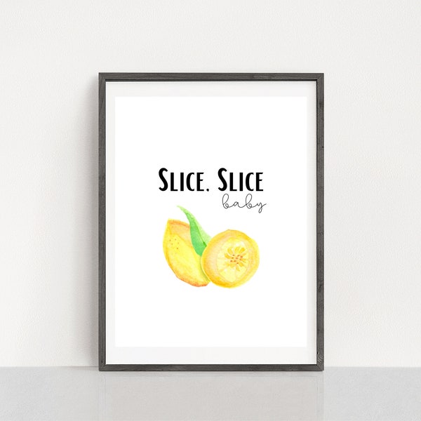 Lemon Slice Wall Art - Etsy