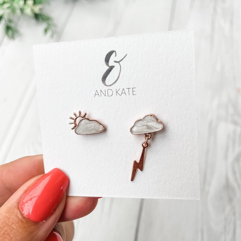 Cloud Earrings - Etsy