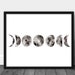 Phases of the Moon Watercolor Printable | Bedroom Wall Decor | Living ...
