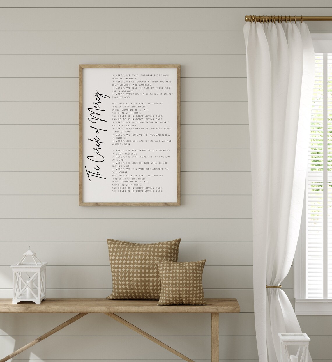 The Circle of Mercy | Christian Blessings Wall Art | Bible Verse Wall ...