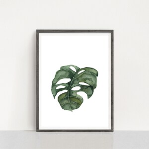 Tropical Leaf Trio Print Botanical Trio Print Tropical Art Printable ...
