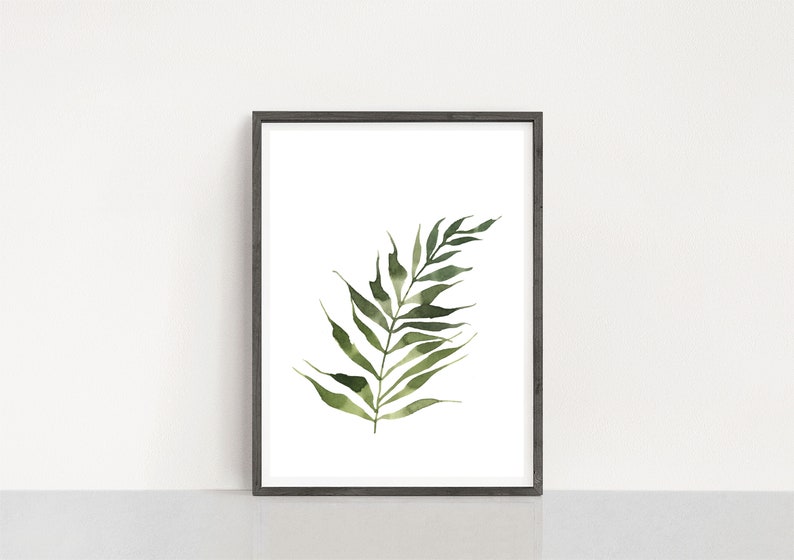 Tropical Leaf Trio Print Botanical Trio Print Tropical Art - Etsy