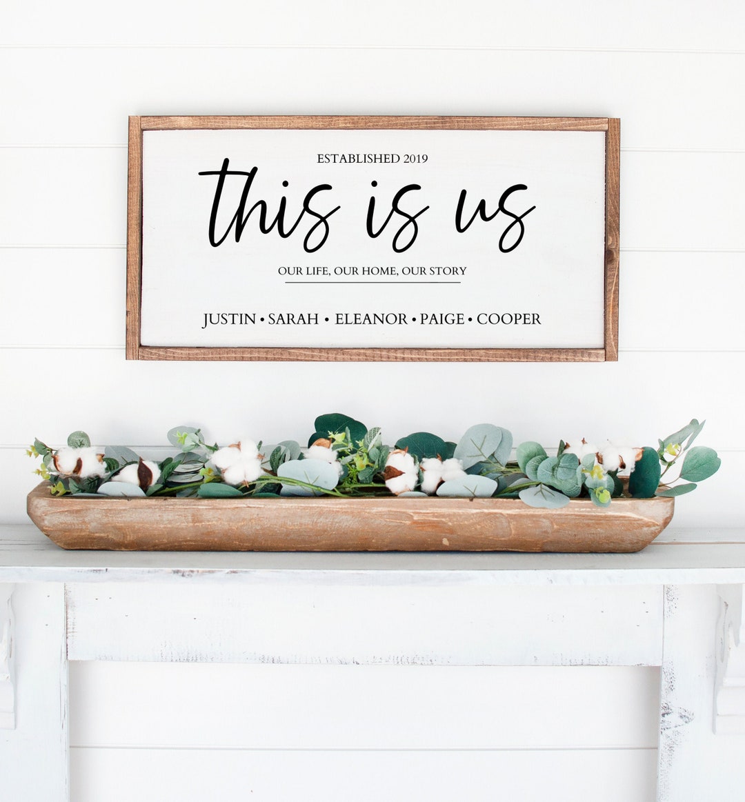This is Us Family Sign | Living Room Prints | Family Name Print ...