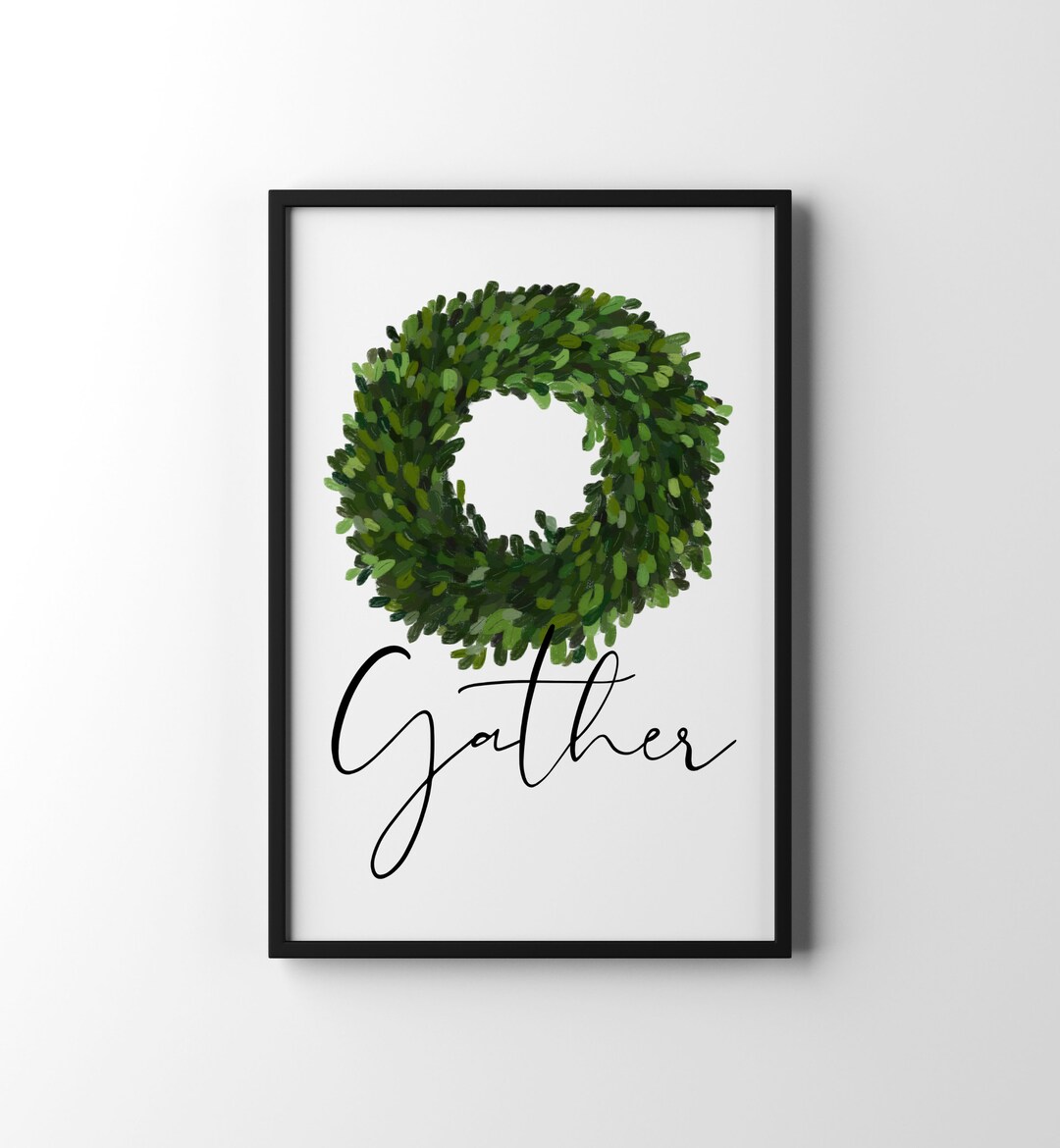 Gather Print Gather Fall Print Fall Wall Decor Farmhouse Decor ...