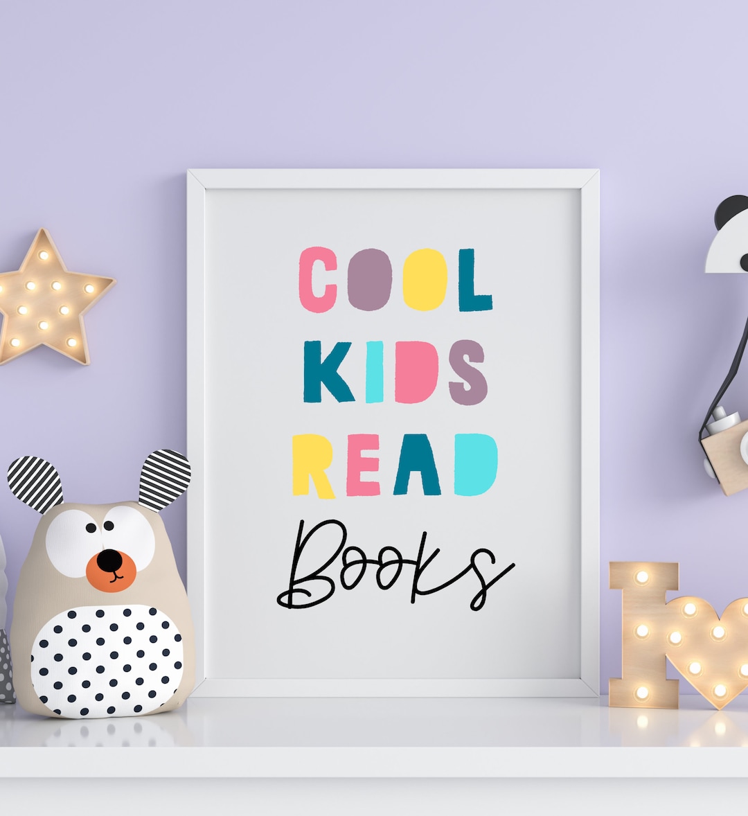 Cool Kids Read Books | Reading Corner Printable Art | Classroom Posters ...