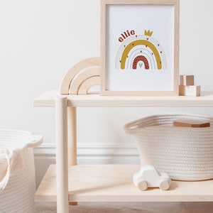 Custom Rainbow Name Sign, Little Girl's Room Rainbow Sign, Personalized ...