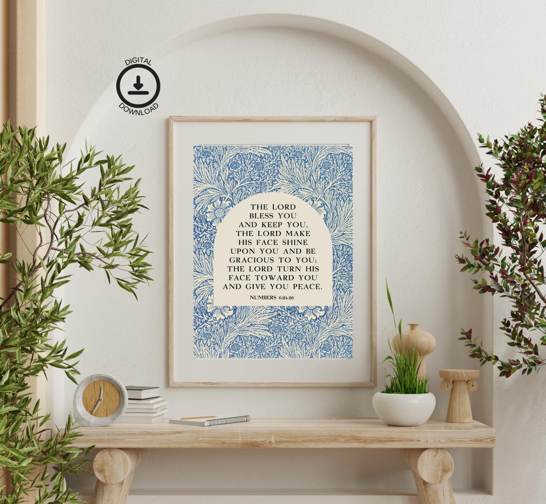The Lord Bless You and Keep You | Numbers 6 Benediction | Vintage Blue ...