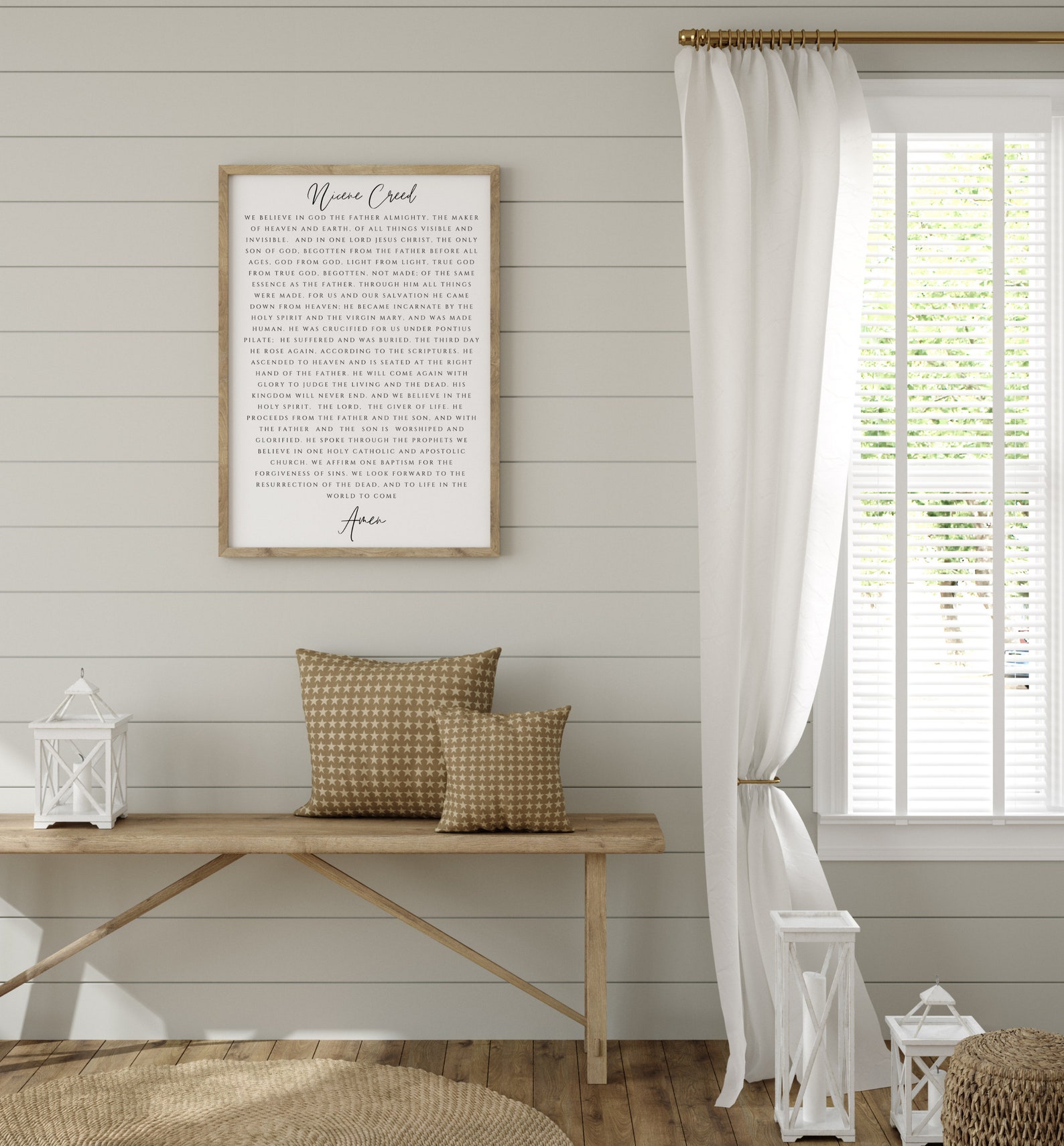 The Nicene Creed Print | Printable Wall Art | Dining Room Scripture ...