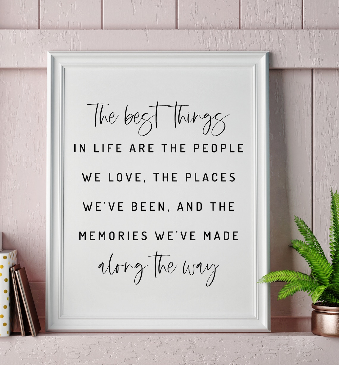 The Best Things in Life Poster Print Inspirational Quote, Positive ...