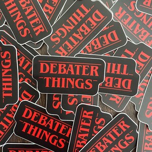 Debater Things Sticker | Debate Club Stickers | Policy Debate Box ...