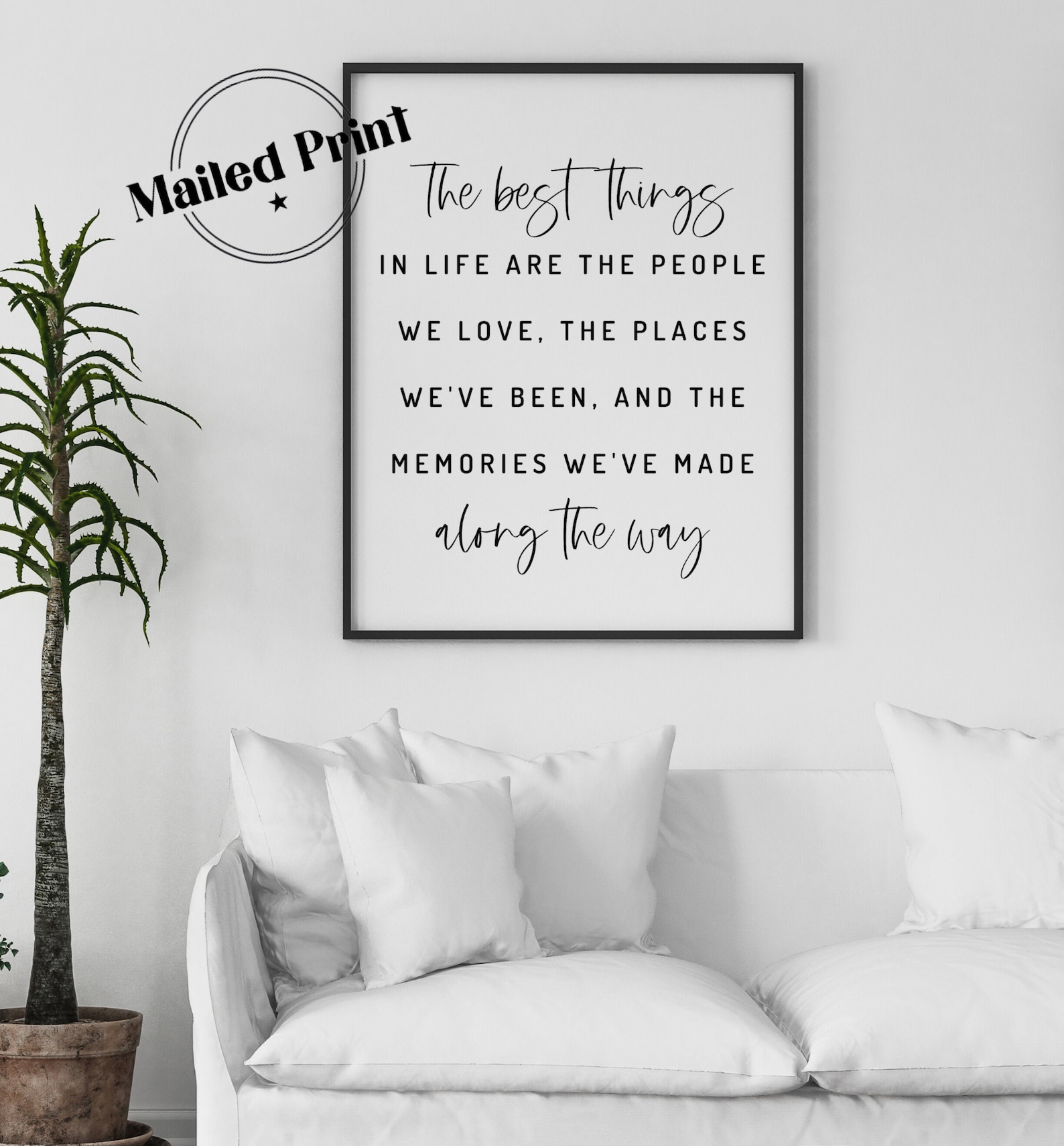 The Best Things in Life Poster Print Inspirational Quote, Positive ...