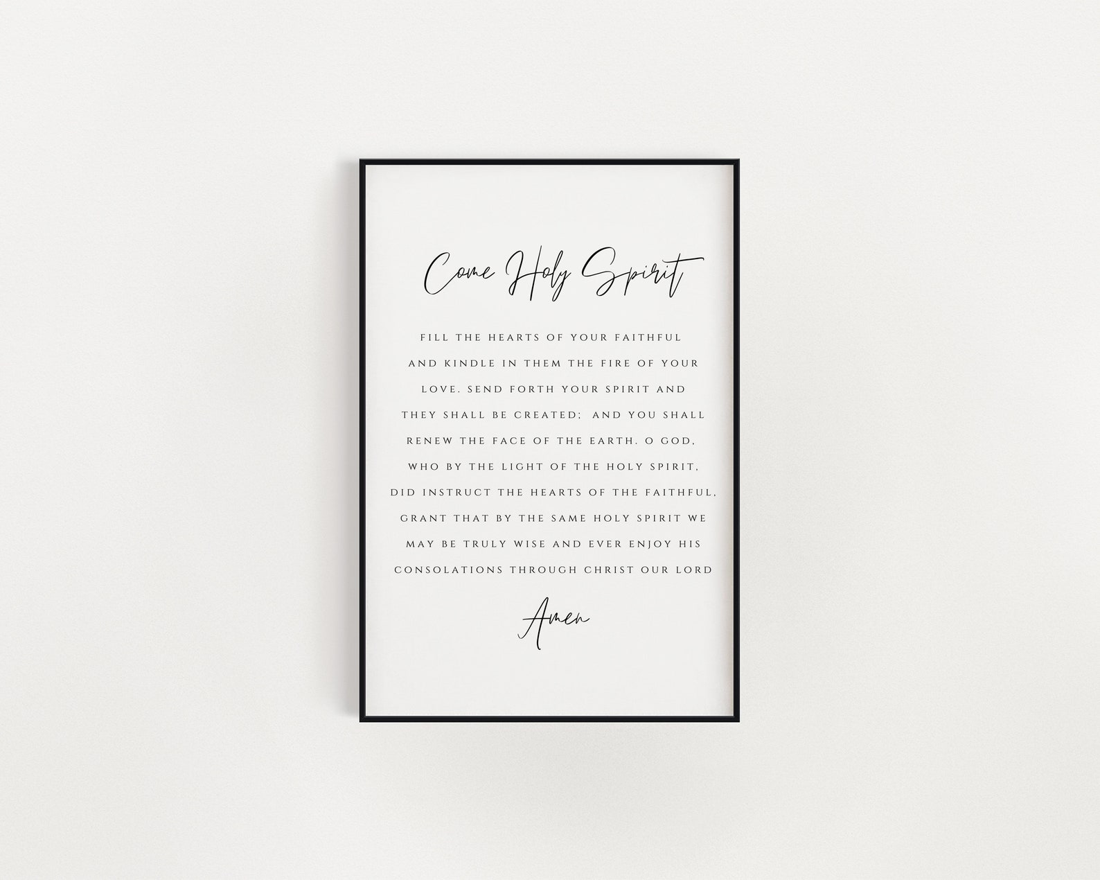 Come Holy Spirit Prayer Dining Room Scripture Sign - Etsy