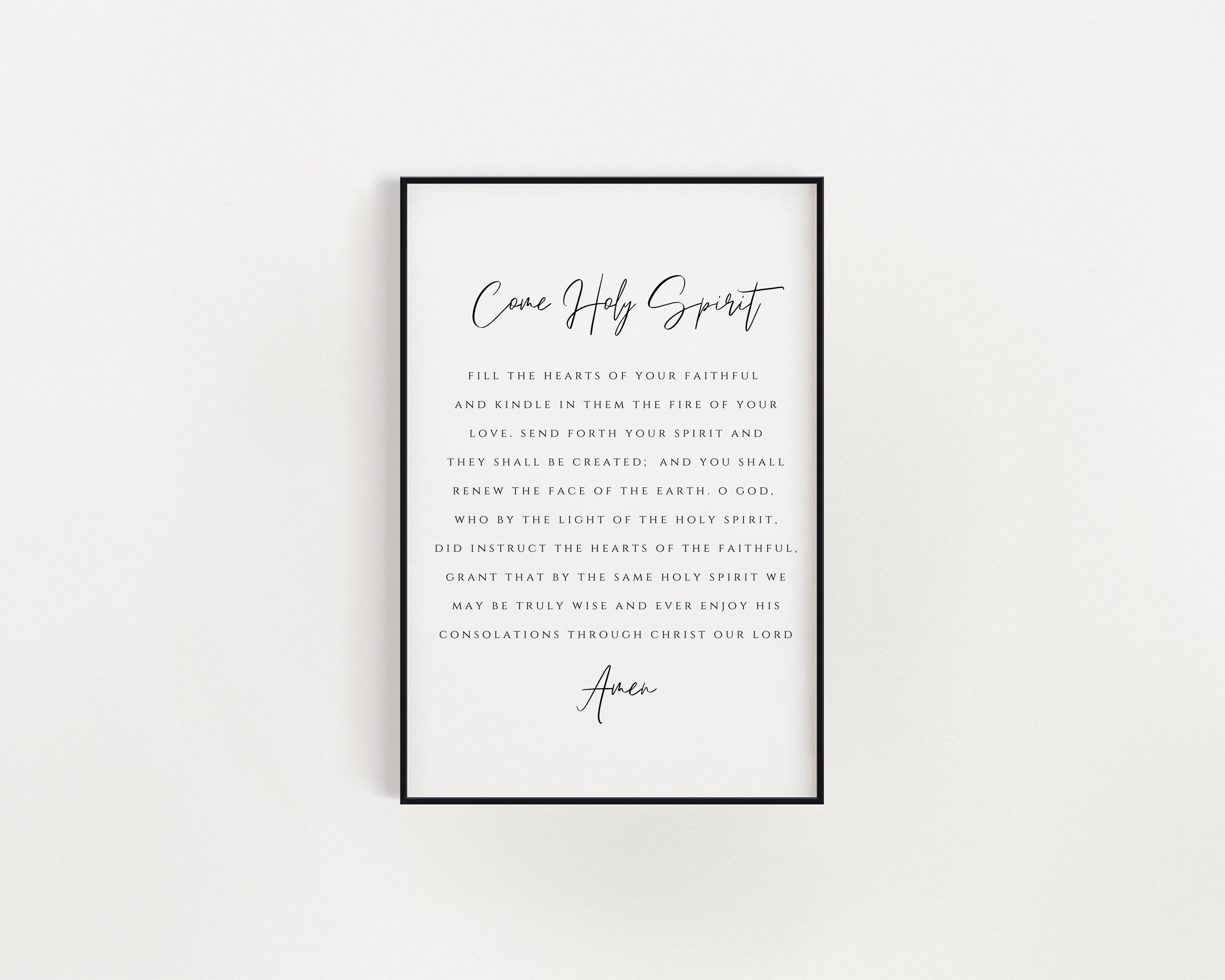 Come Holy Spirit Prayer Dining Room Scripture Sign - Etsy