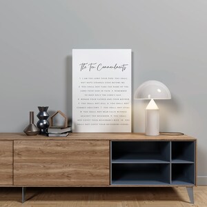 The Ten Commandments Print | Bible Verse Prints,christian Posters ...