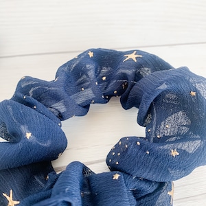 Star Scrunchies | Gold Star Scrunchie | Chiffon Scrunchie | Star ...