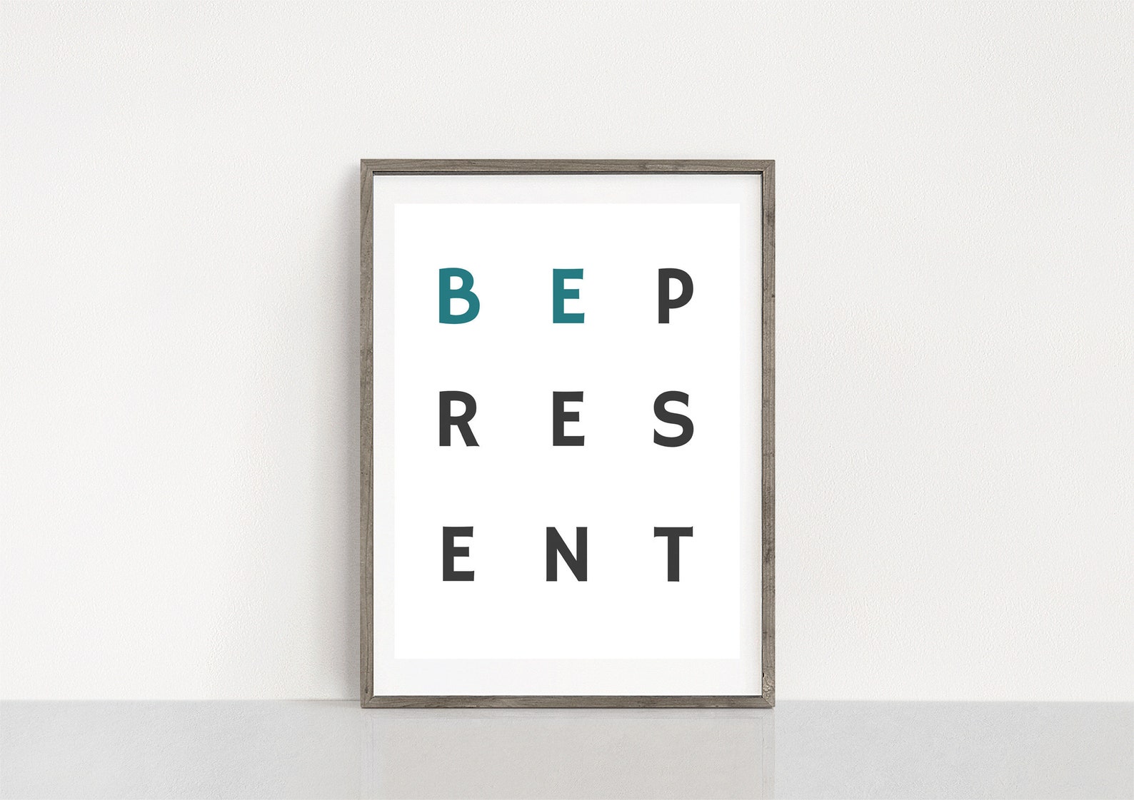 Be Present Print Be Present Art Typography Poster - Etsy