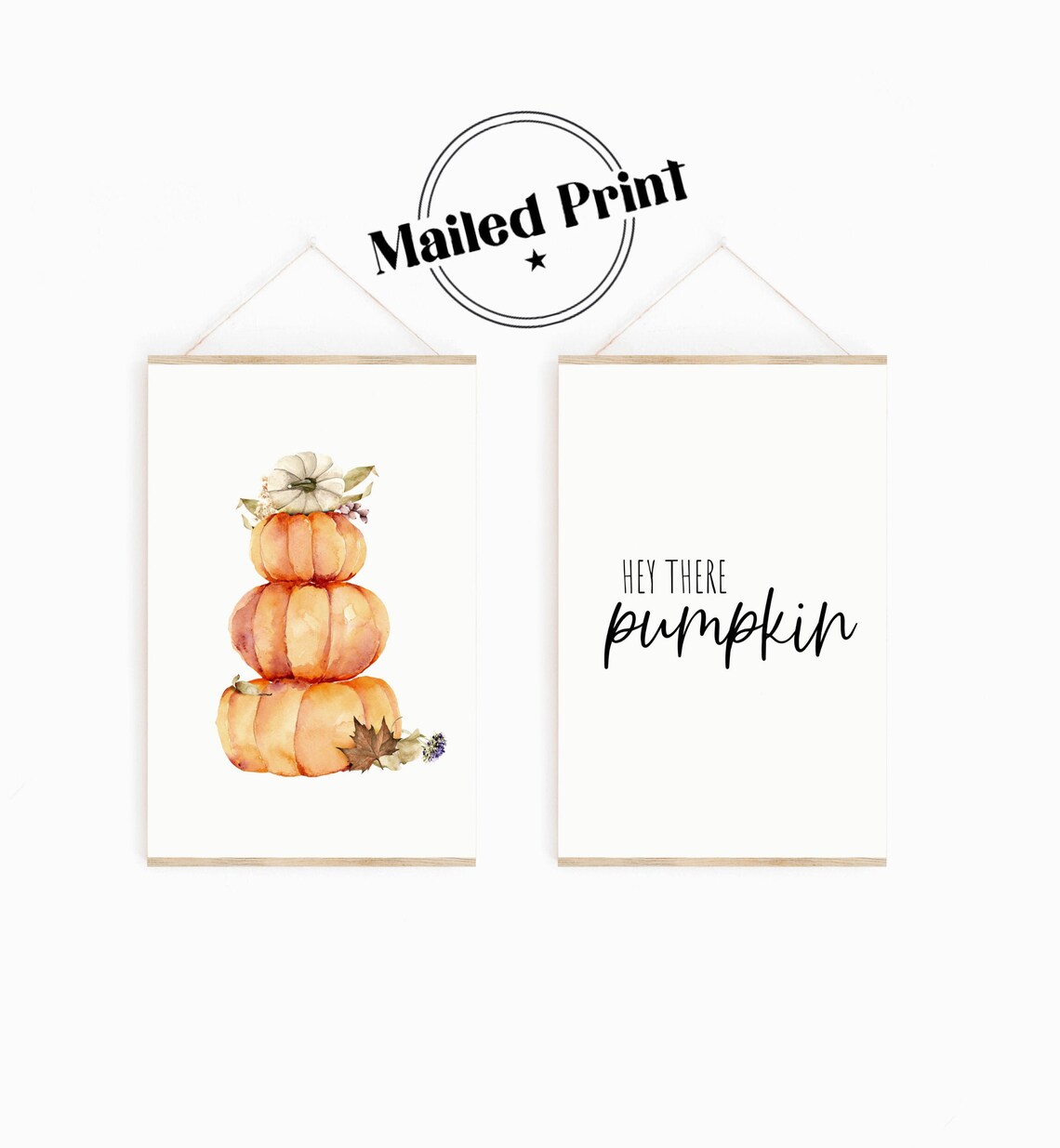 Hey There Pumpkin Poster Set | Farmhouse Decor | Pumpkin Sign ...