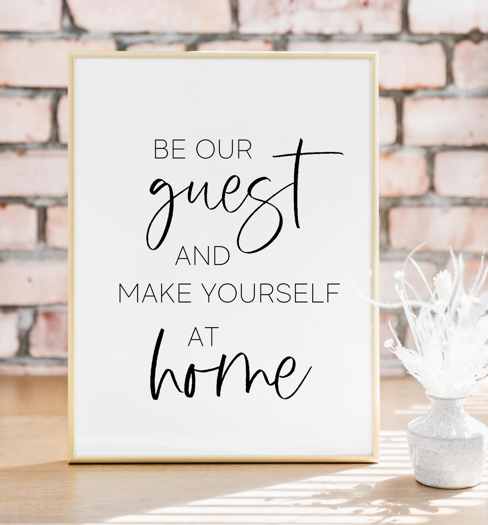 Be Our Guest and Make Yourself at Home Guest Room Printable - Etsy