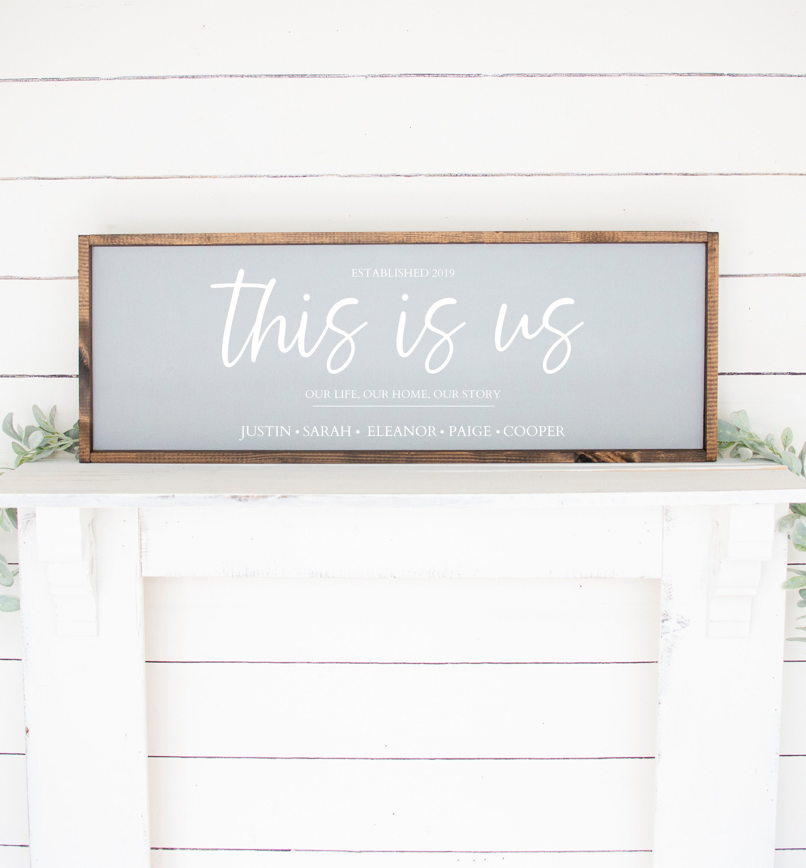 This is Us Family Sign | Living Room Prints | Family Name Print ...