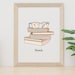 Book Stack Print Printable Wall Art Stack of Books - Etsy
