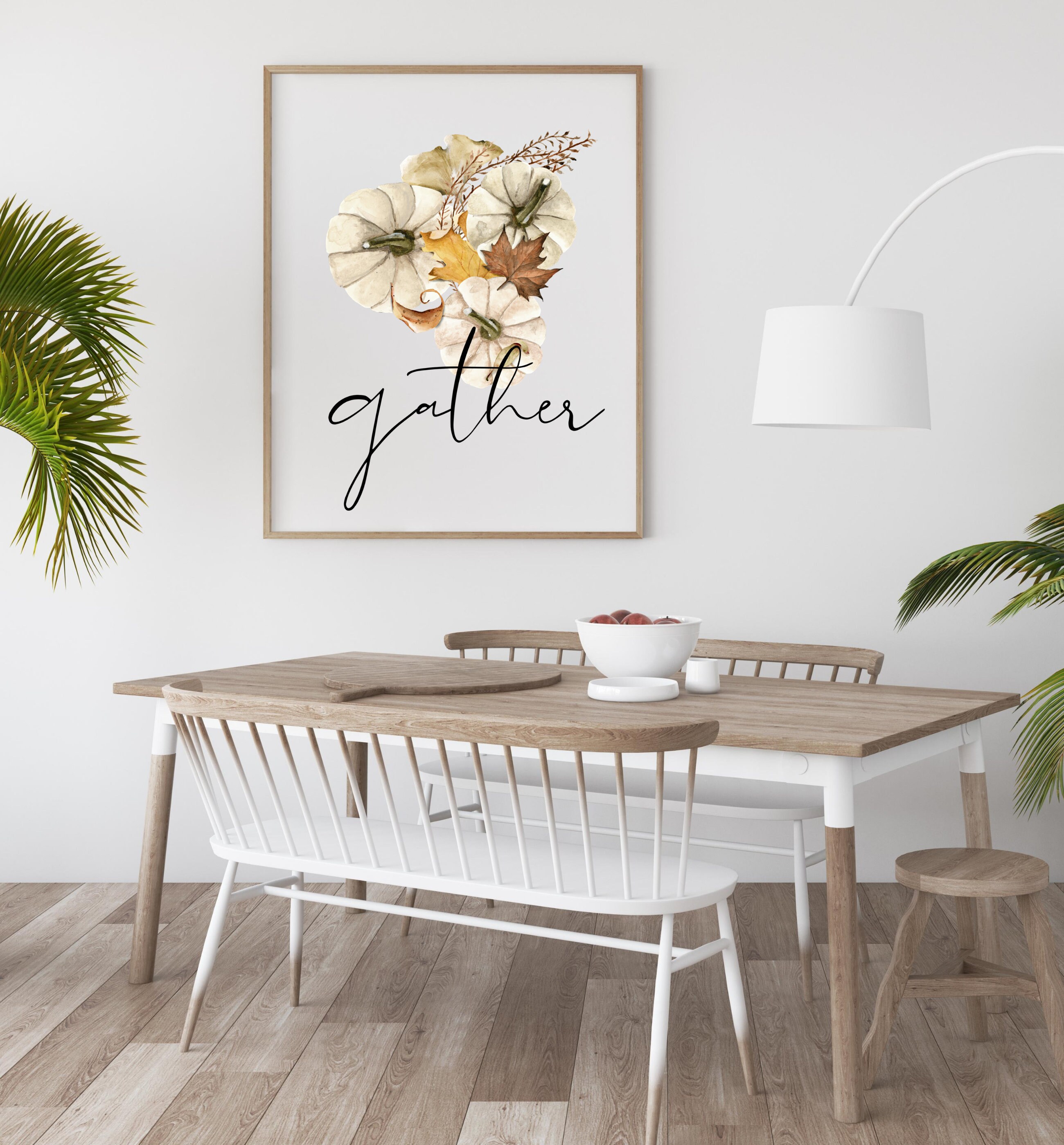 Gather Print Gather Fall Print Fall Wall Decor Farmhouse | Etsy