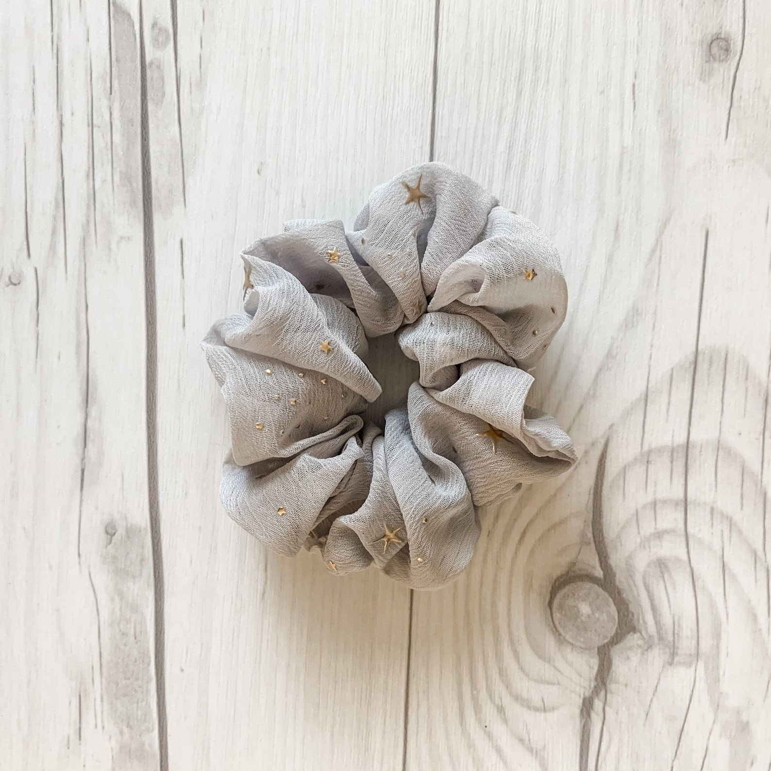 Star Scrunchies Gold Star Scrunchie Chiffon Scrunchie - Etsy
