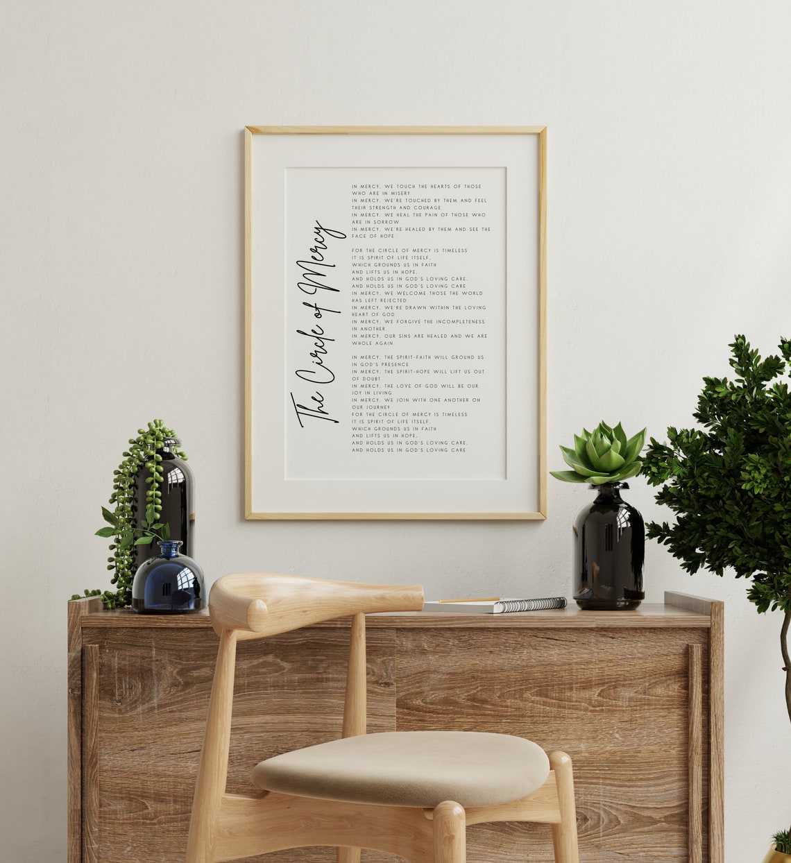 The Circle of Mercy | Christian Blessings Wall Art | Bible Verse Wall ...