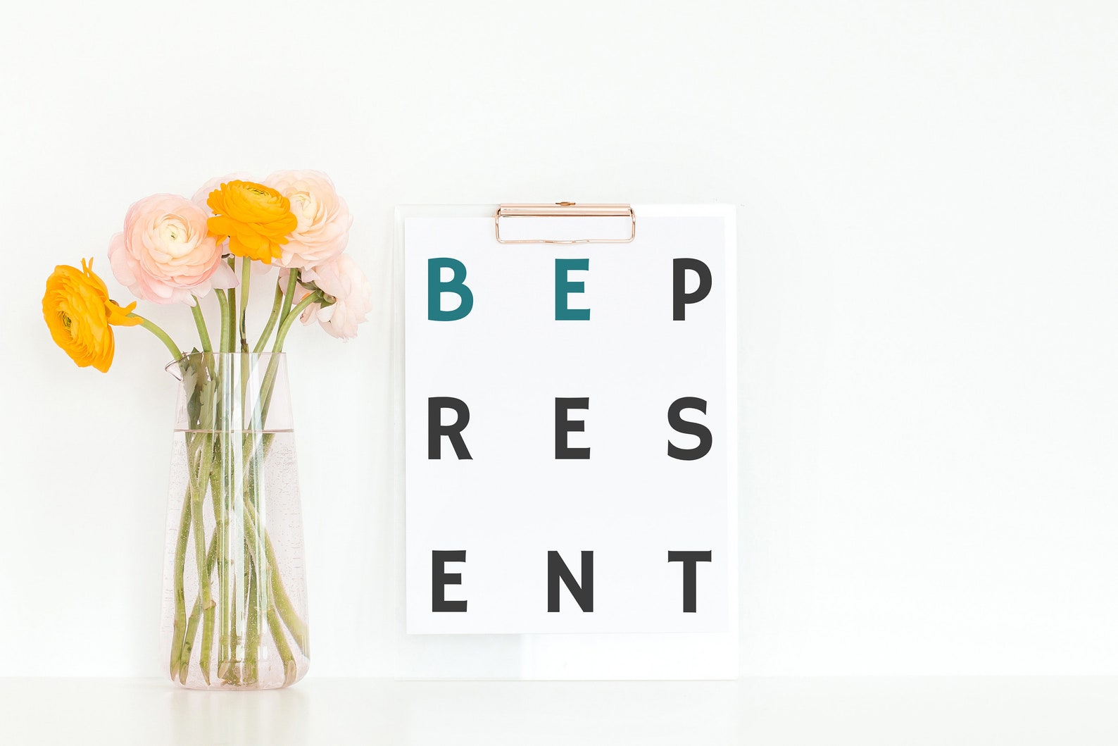 Be Present Print Be Present Art Typography Poster - Etsy