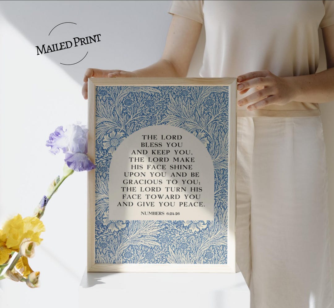 The Lord Bless You and Keep You Poster | Numbers 6 Benediction ...