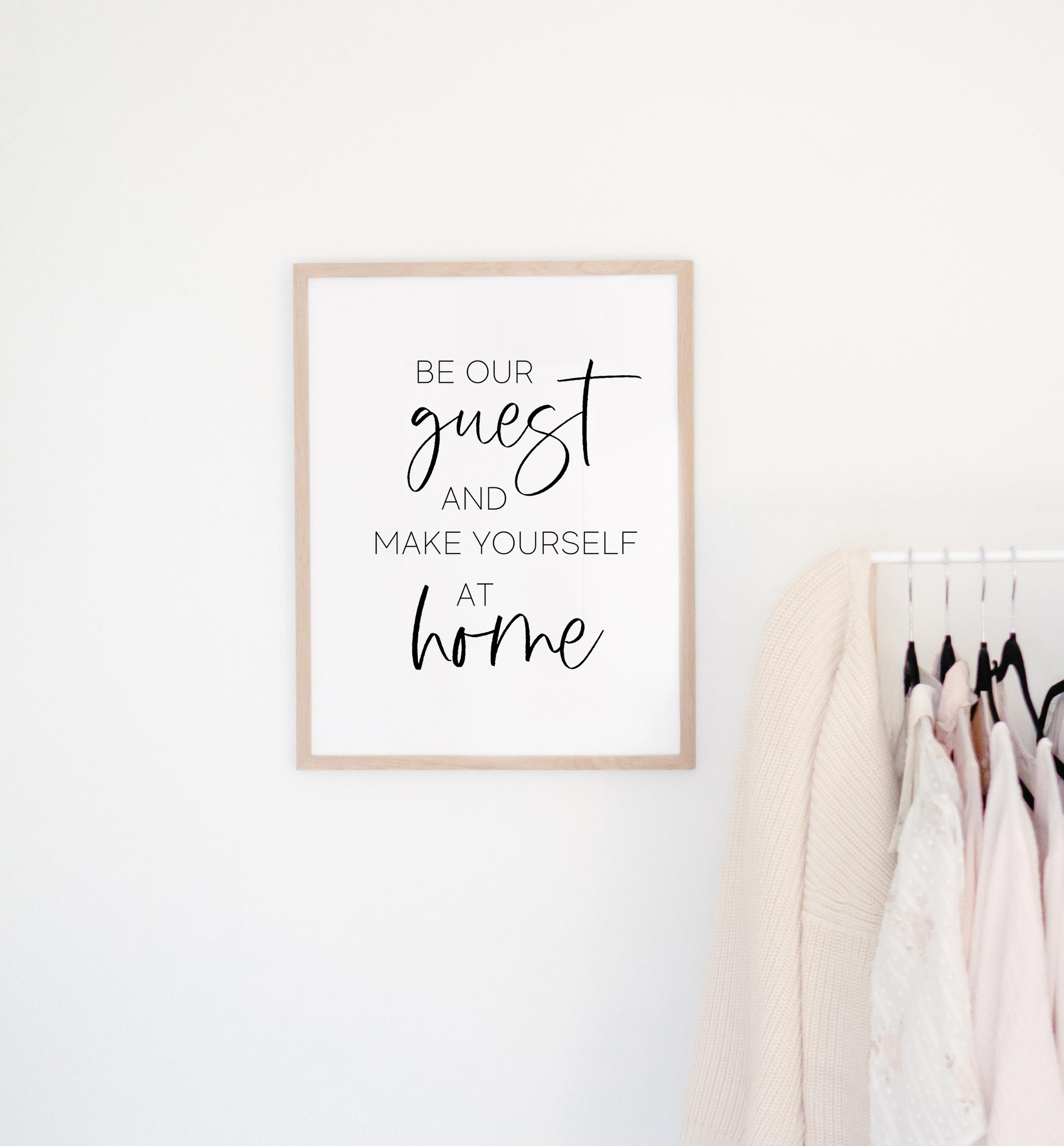 Be Our Guest and Make Yourself at Home Guest Room Printable - Etsy