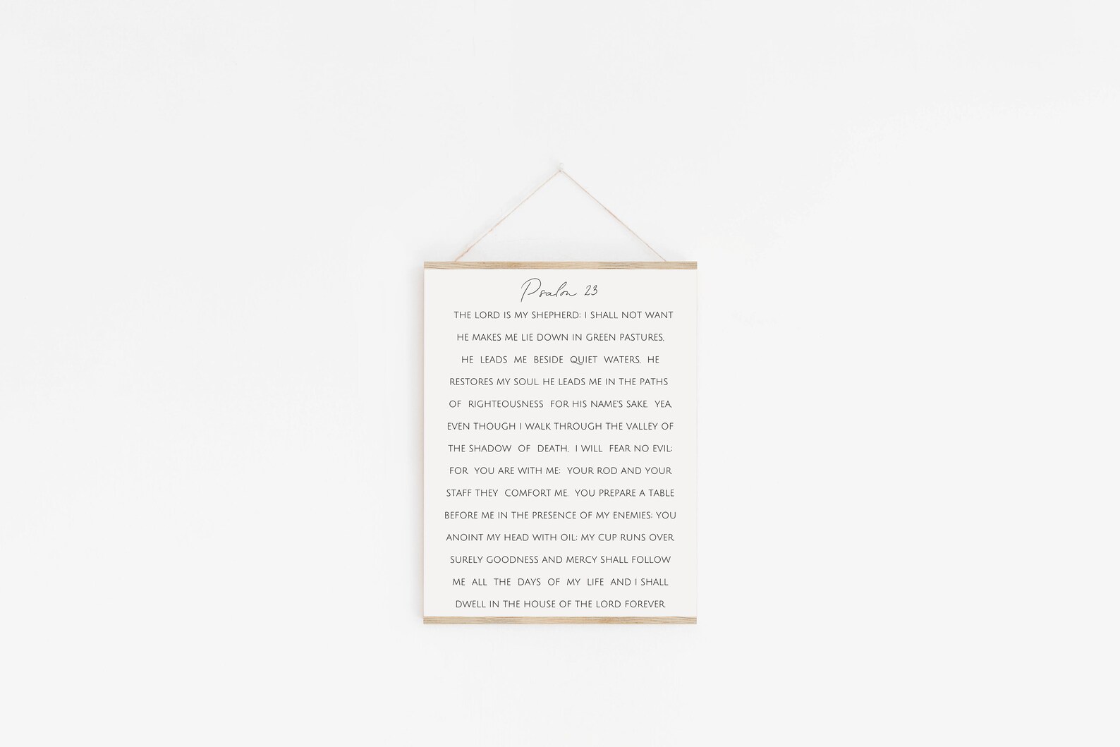 Psalm 23 Print Printable Bible Verse Art Print Bible Verse - Etsy