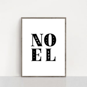 Noel Printable Christmas Printable Digital Download Noel Print ...