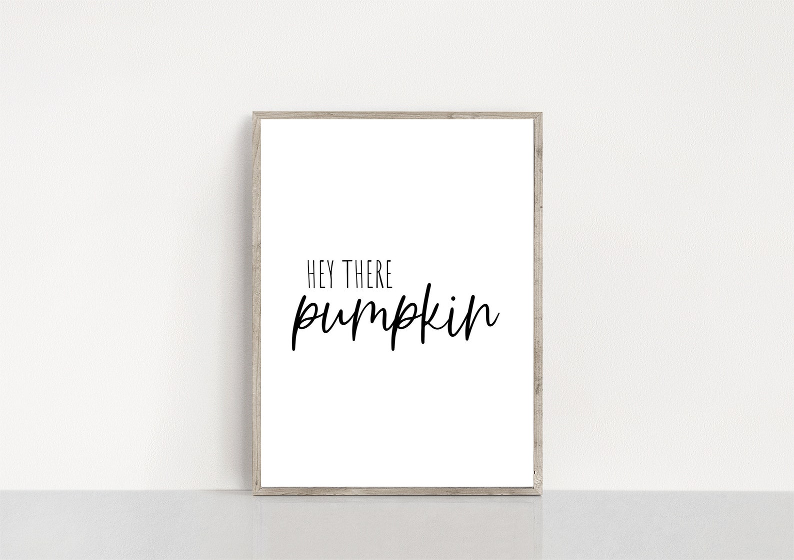 Hey There Pumpkin Print Farmhouse Decor Printable Wall Art | Etsy