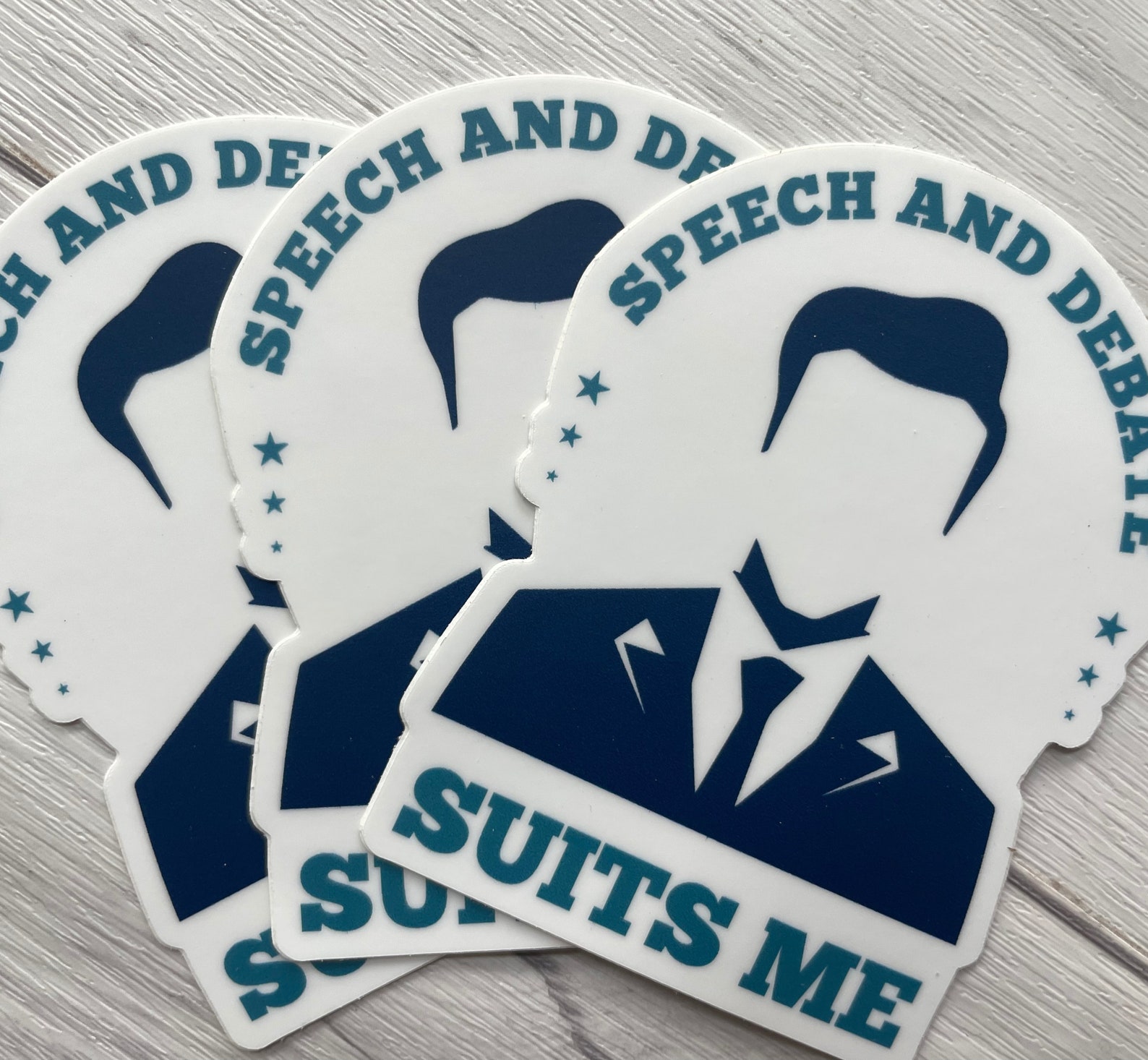 Speech and Debate Suits Me Sticker | Debate Club Stickers | Policy ...