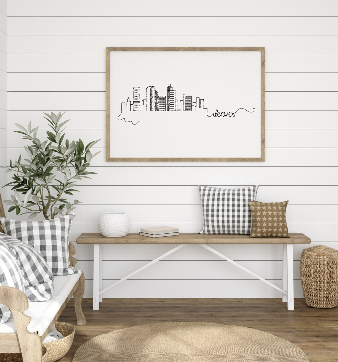 Denver Skyline Printable Poster City Skyline Art Denver - Etsy