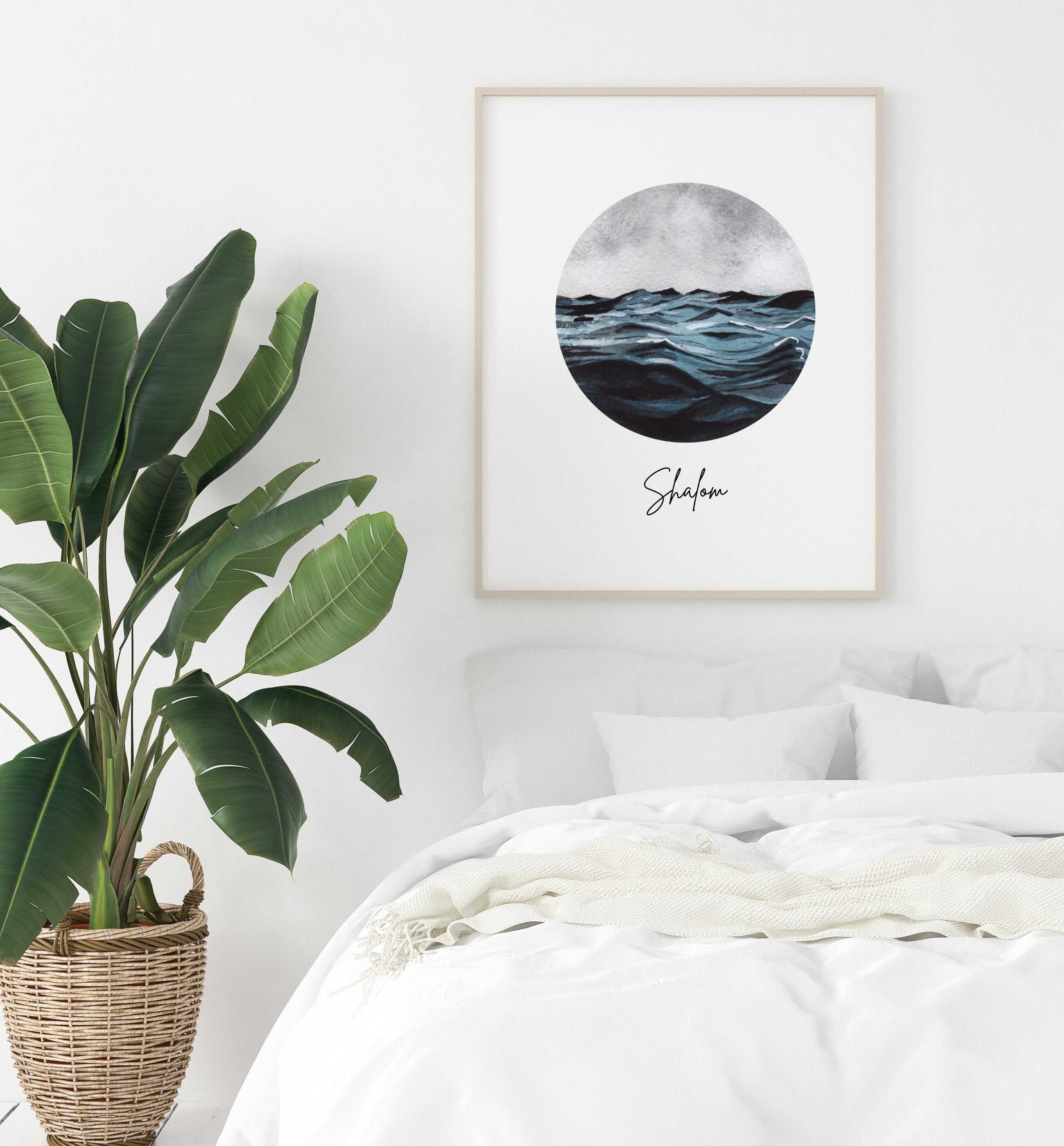 Shalom Wall Art Printable | Hebrew Shabbat Shalom | Scripture Printable ...