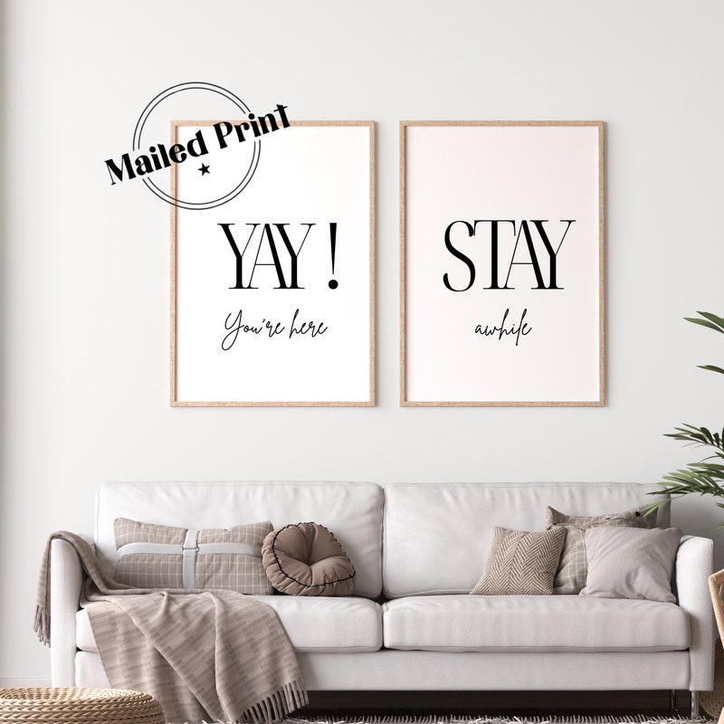 Stay Awhile Poster - Etsy