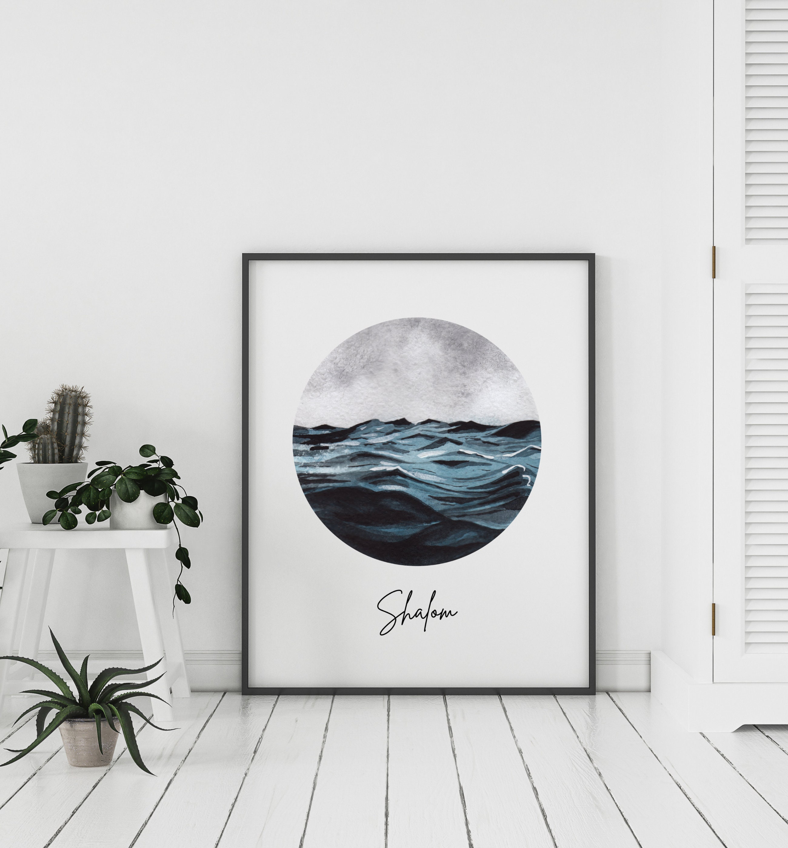 Shalom Wall Art Printable | Hebrew Shabbat Shalom | Scripture Printable ...