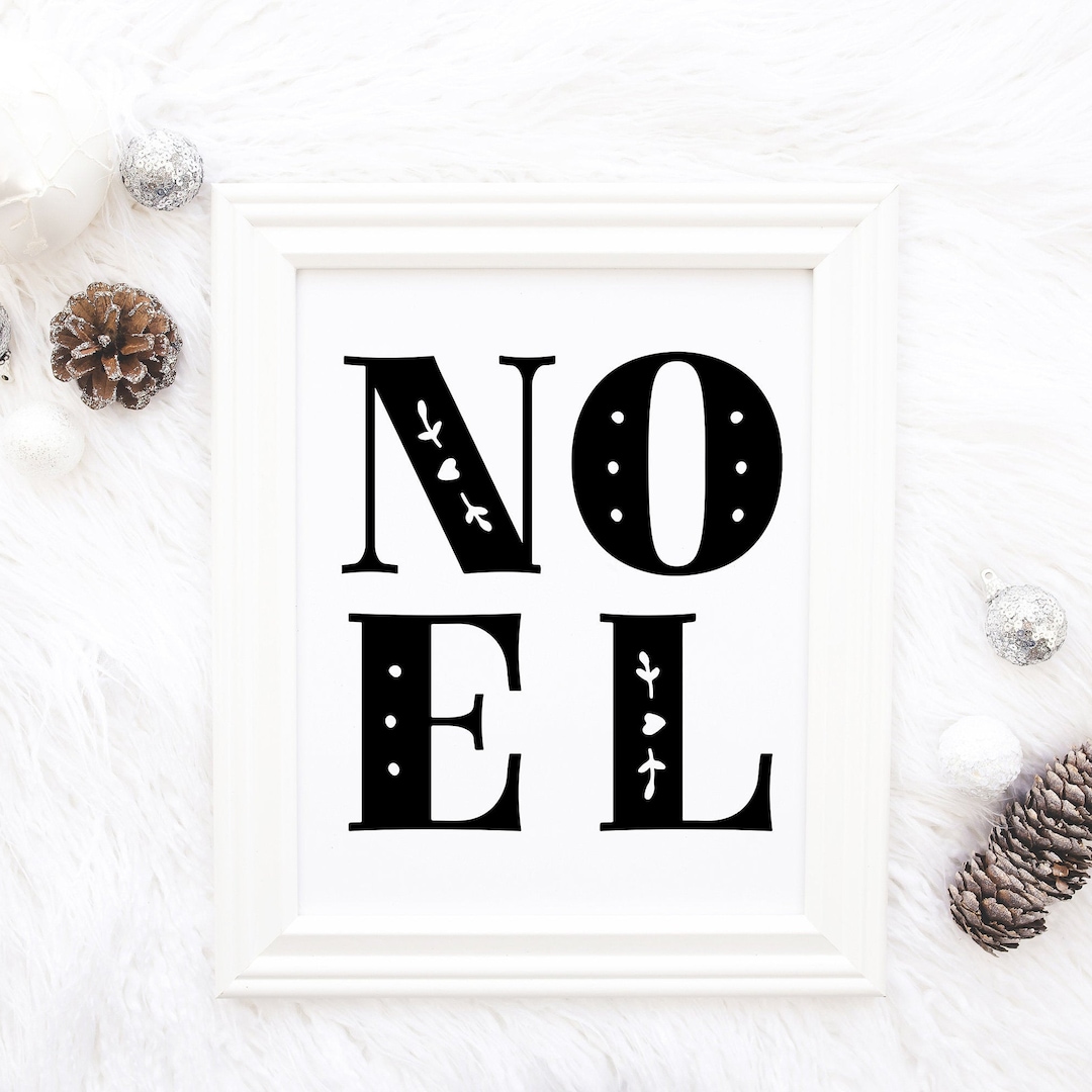Noel Printable Christmas Printable Digital Download Noel Print ...