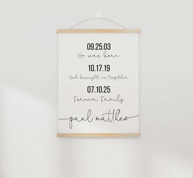Adoption Day Gift Poster – Forever Family Quote Wall Art, Gotcha Day ...