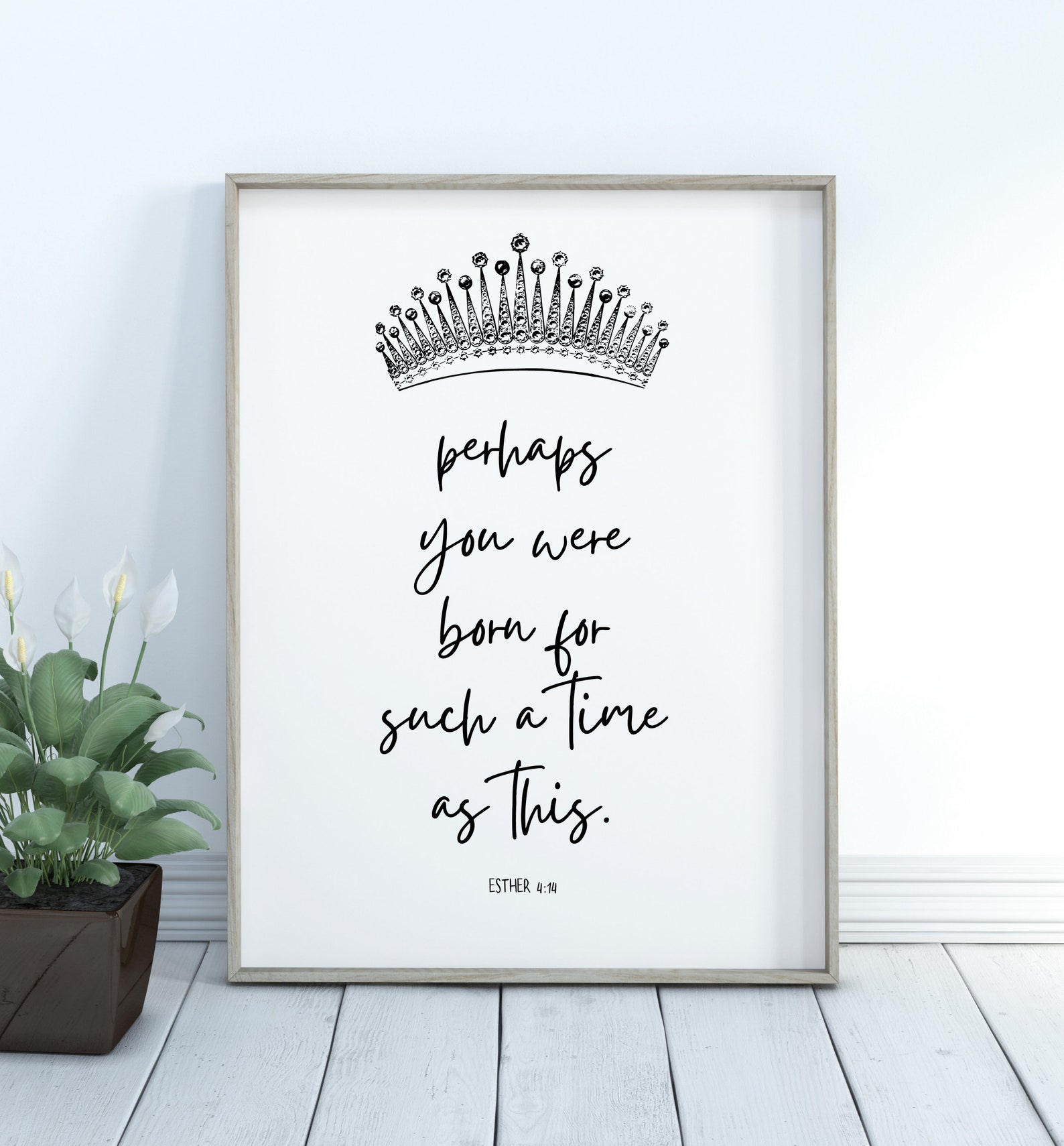 Perhaps You Were Born for Such A Time as This Esther 4:14 - Etsy