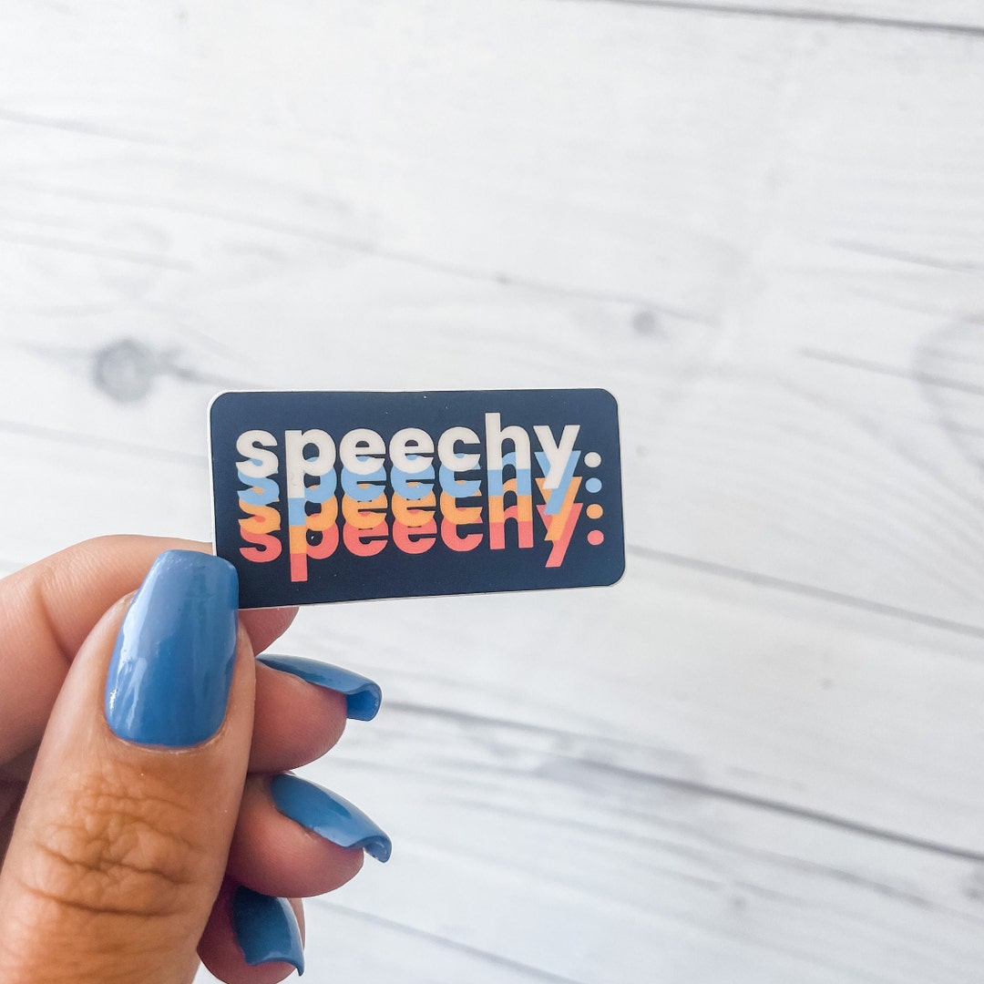 Speechy Vinyl Sticker | Speech and Debate | Speech Therapy | SLP ...