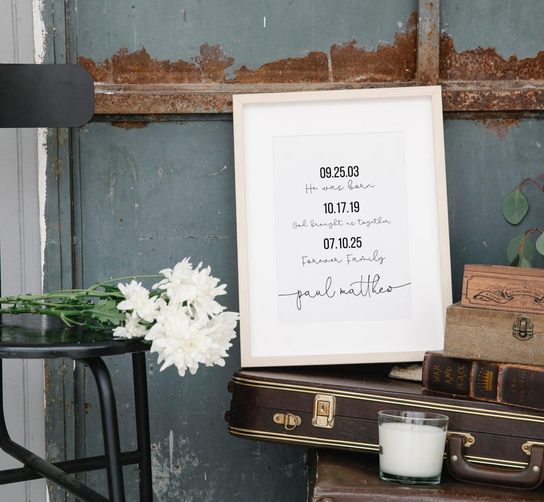 Adoption Day Gift Poster – Forever Family Quote Wall Art, Gotcha Day ...