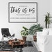 This is Us Family Sign Living Room Prints Family Name Print Instant ...