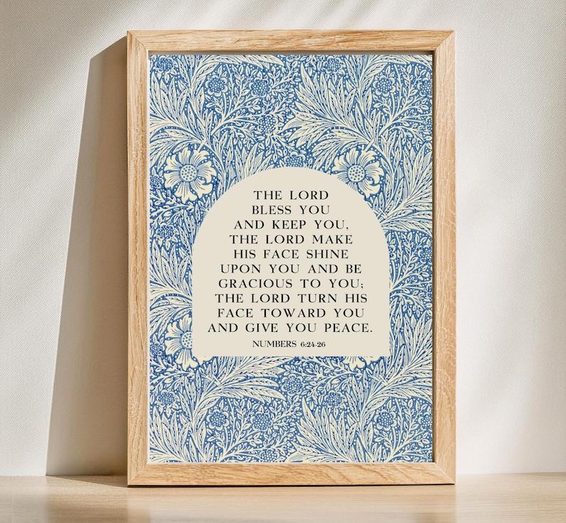 The Lord Bless You and Keep You | Numbers 6 Benediction | Vintage Blue ...