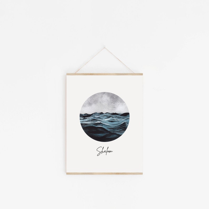 Shalom Wall Art Printable | Hebrew Shabbat Shalom | Scripture Printable ...