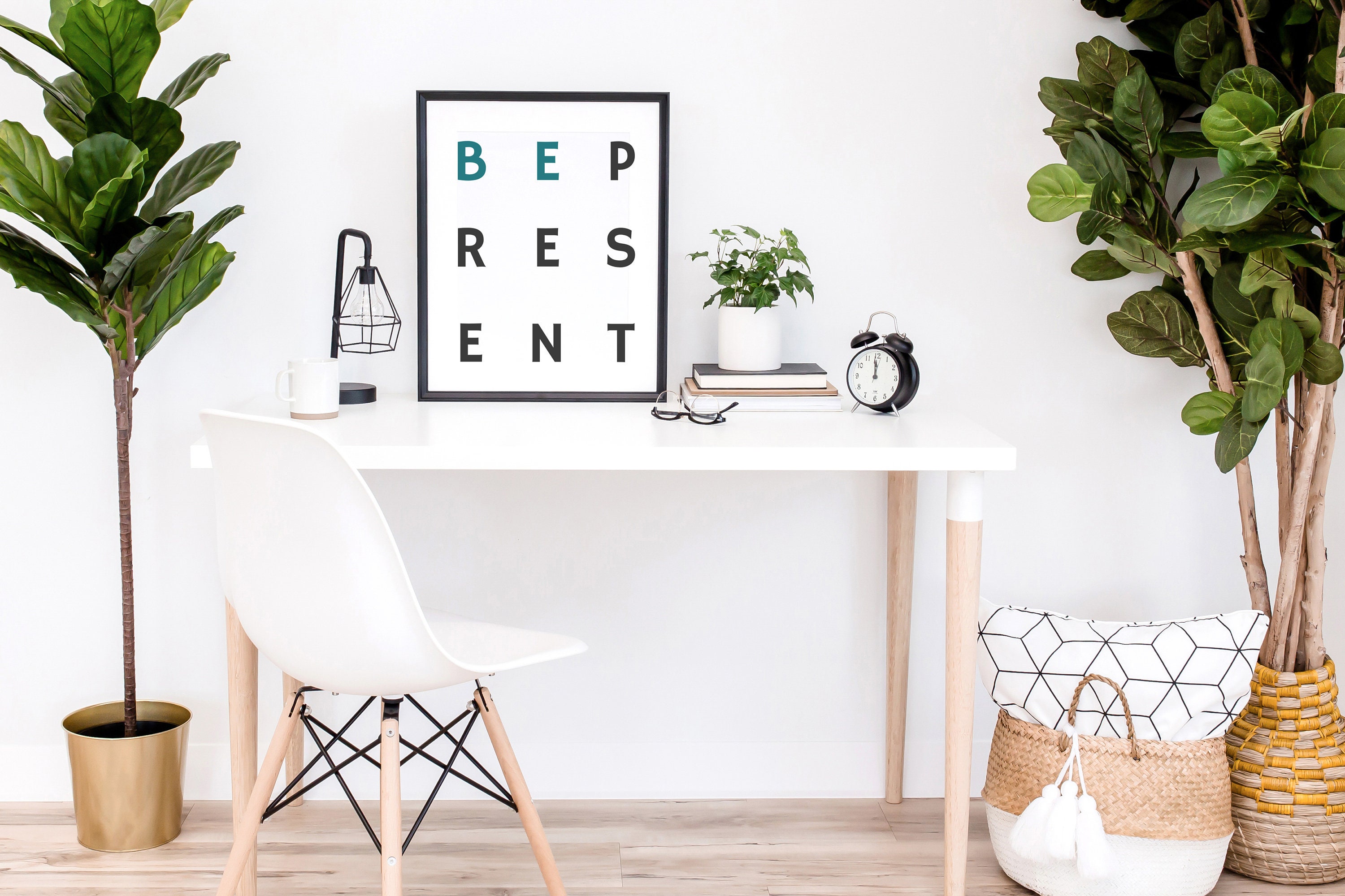 Be Present Print Be Present Art Typography Poster - Etsy
