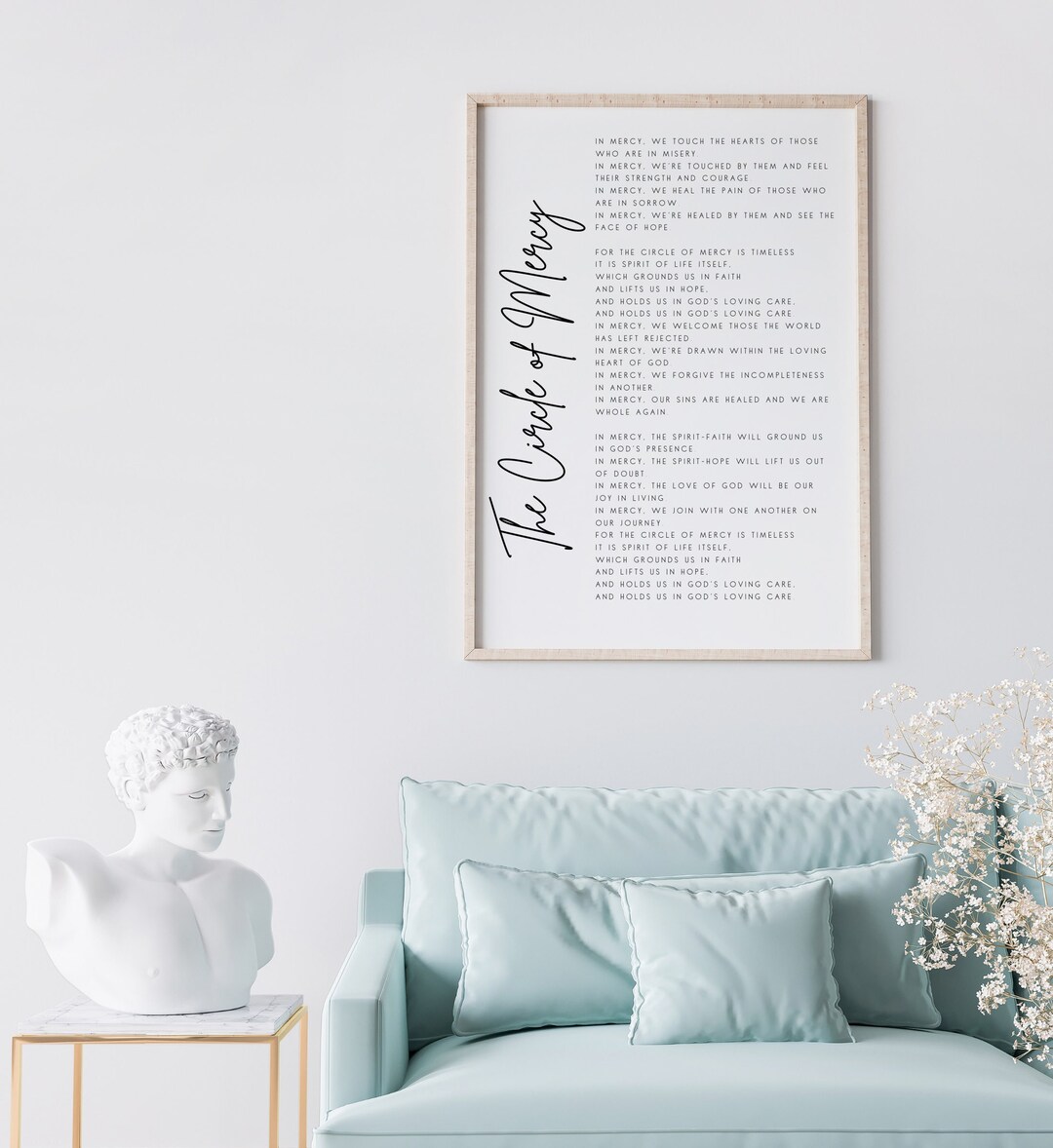 The Circle of Mercy | Christian Blessings Wall Art | Bible Verse Wall ...