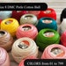 Part 1- Size 8 DMC Perle Cotton Ball- 1 (one) Unit Ball (C0LORS From 01 ...