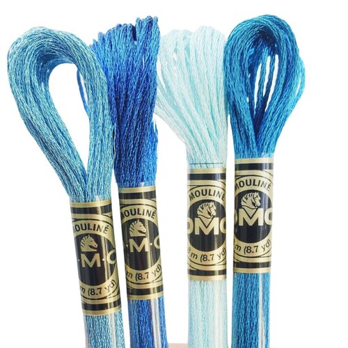 4x DMC Light Effects Metallic Floss Dmc Embroidery Threads - Etsy